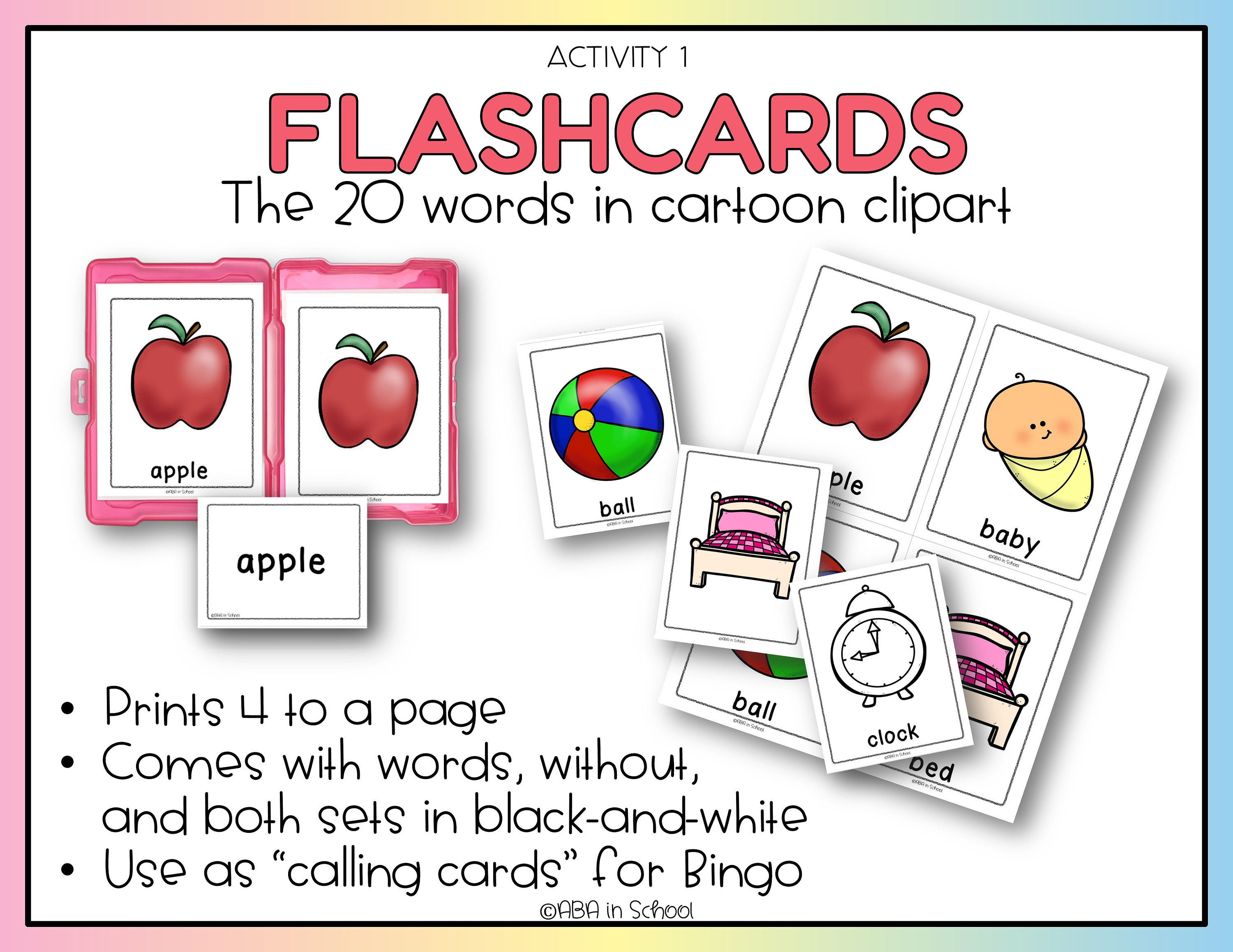 Word Picture Match Functional Words List With Pictures BUNDLE | ABLLS ...