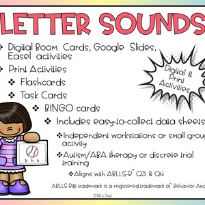 Letter Identification and Sounds Activities DIGITAL & PRINT | Etsy