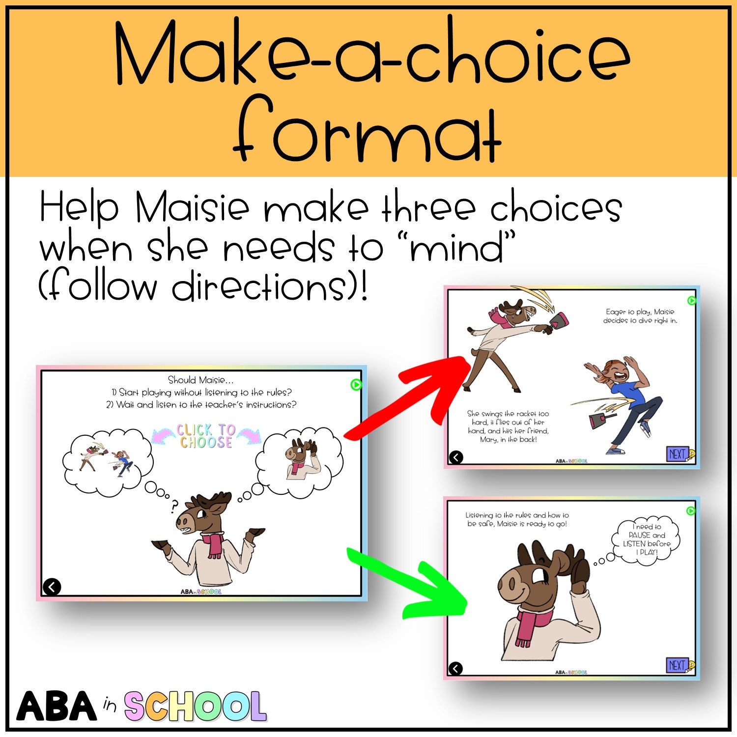 Social Story Following Directions Social Emotional Lessons Listening to ...