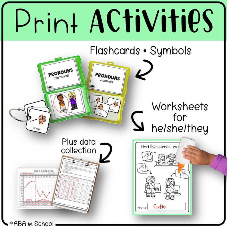 Pronouns Receptive Identification Possessive Pronouns Speech Therapy ...