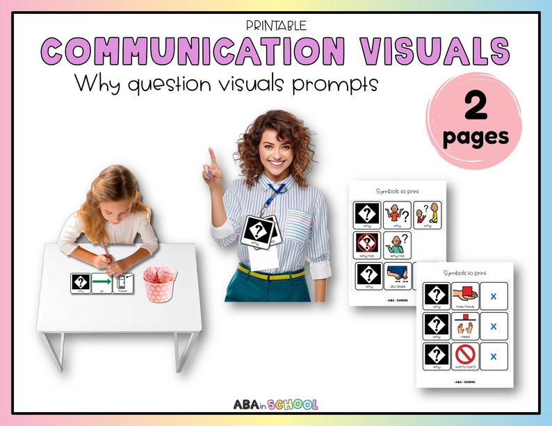 Wh Questions With Visuals Choices Requesting WHY Questions Special ...