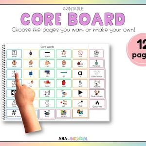 Core Board Vocabulary Activities AAC Expressive Language Activity for ...