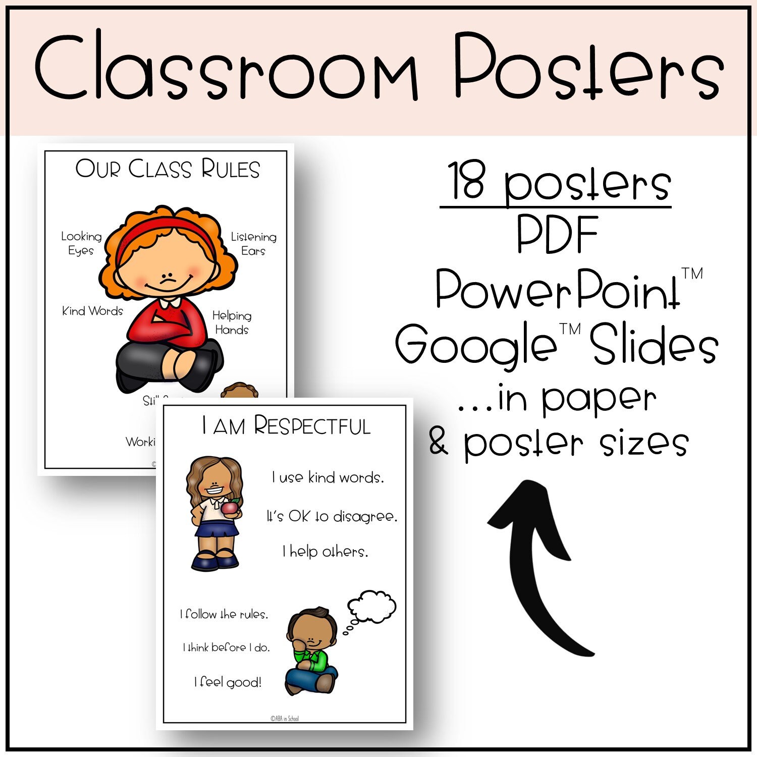 Calm Down Corner Visuals: Classroom Rules Posters (digital Download) - Etsy