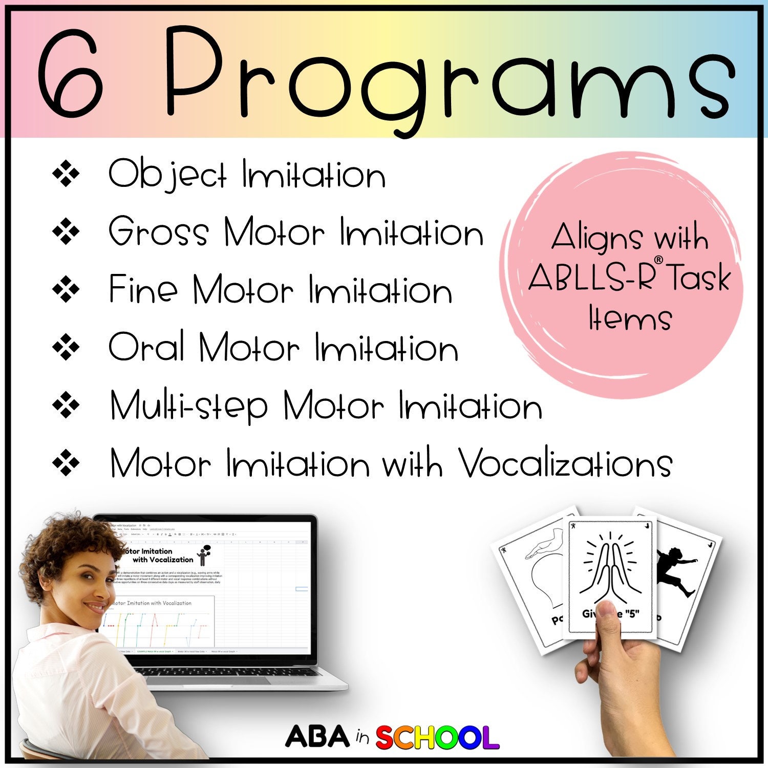 Adaptive IEP Goals With Data Collection IMITATION Special Education ...