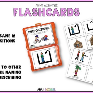 Preposition Visuals – ABLLS Assessment ABA & IEP (digital Download) - Etsy