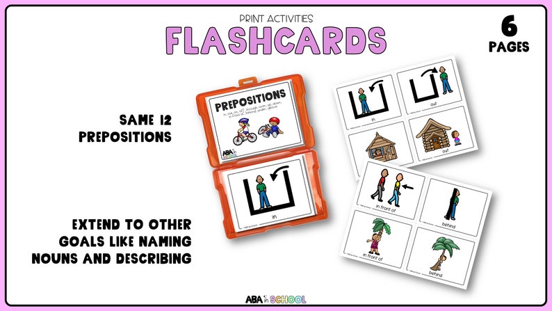 Preposition Visuals – ABLLS Assessment ABA & IEP (digital Download) - Etsy