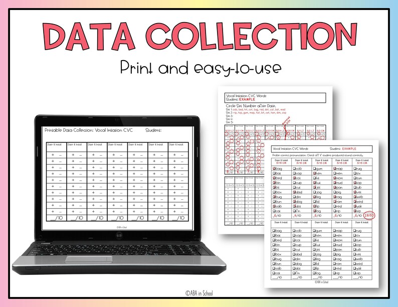 Articulation CVC Words Speech Therapy Repeat Sounds - Etsy