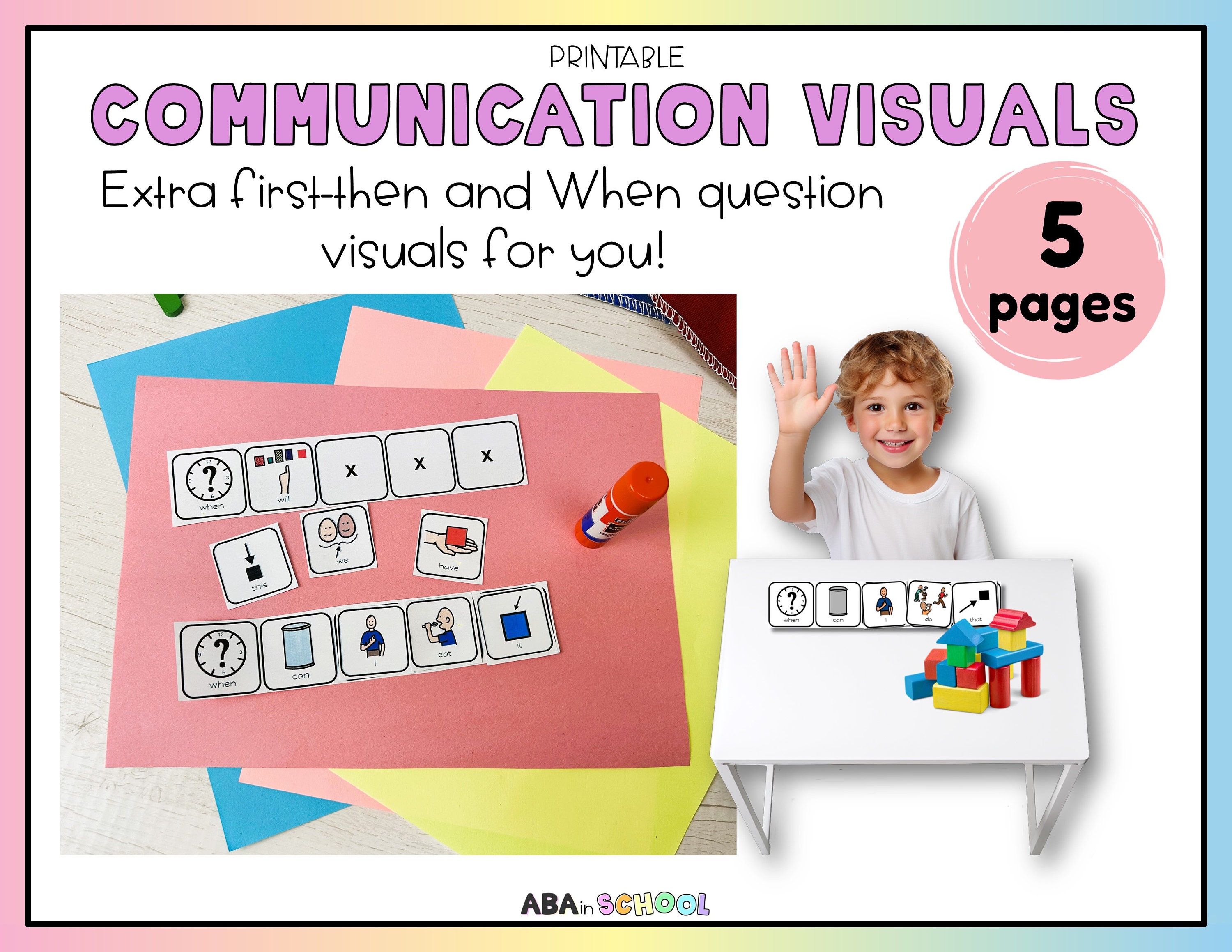 Wh Questions Requesting Speech Therapy WHEN Questions Special - Etsy