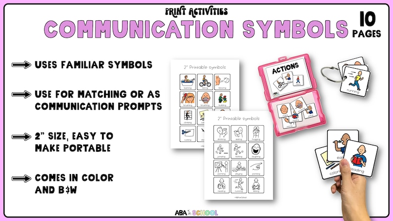Labeling Actions - Identifying Actions and Verbs Flashcards - ABLLS ...