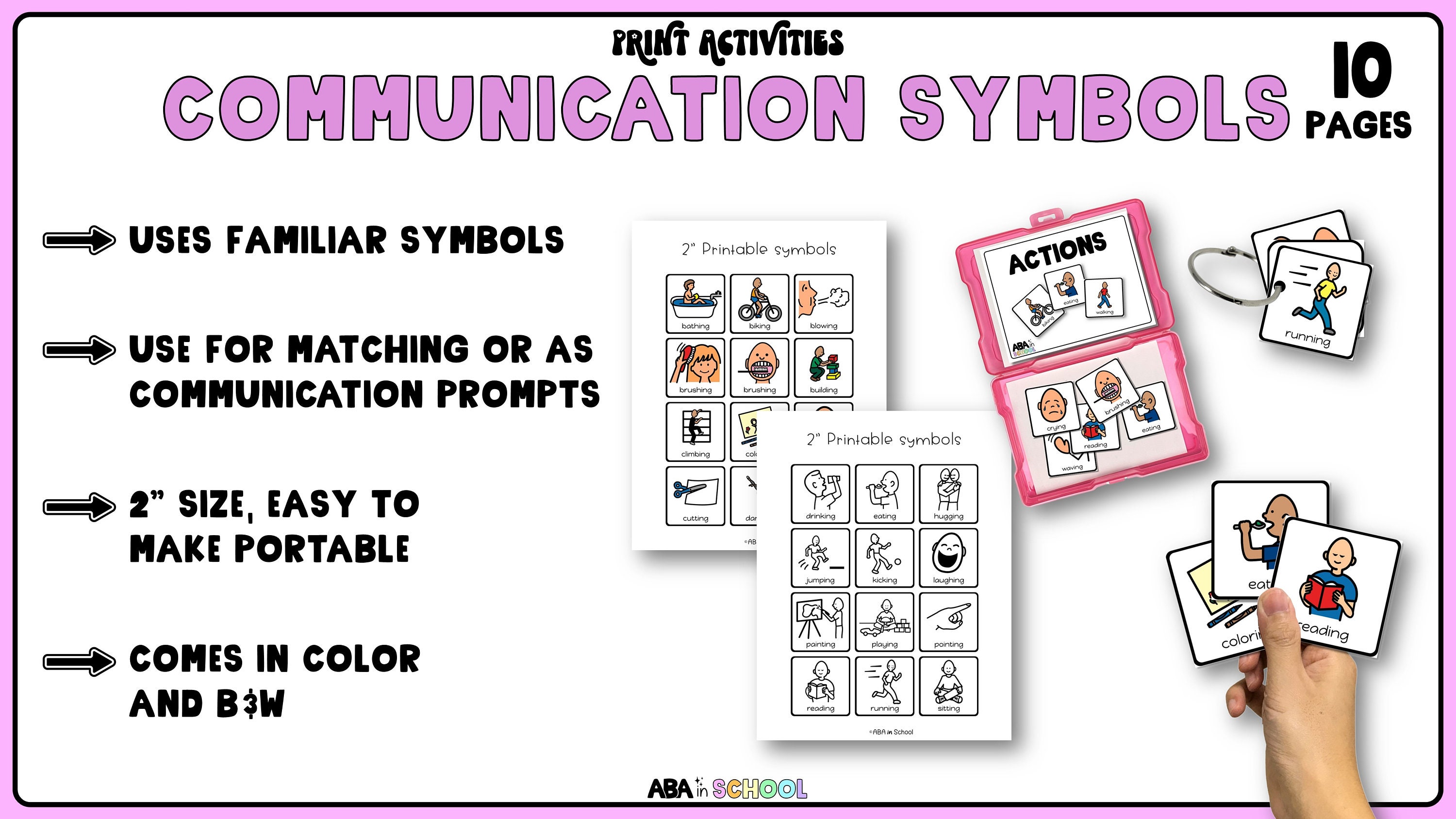 Labeling Actions - Identifying Actions and Verbs Flashcards - ABLLS ...