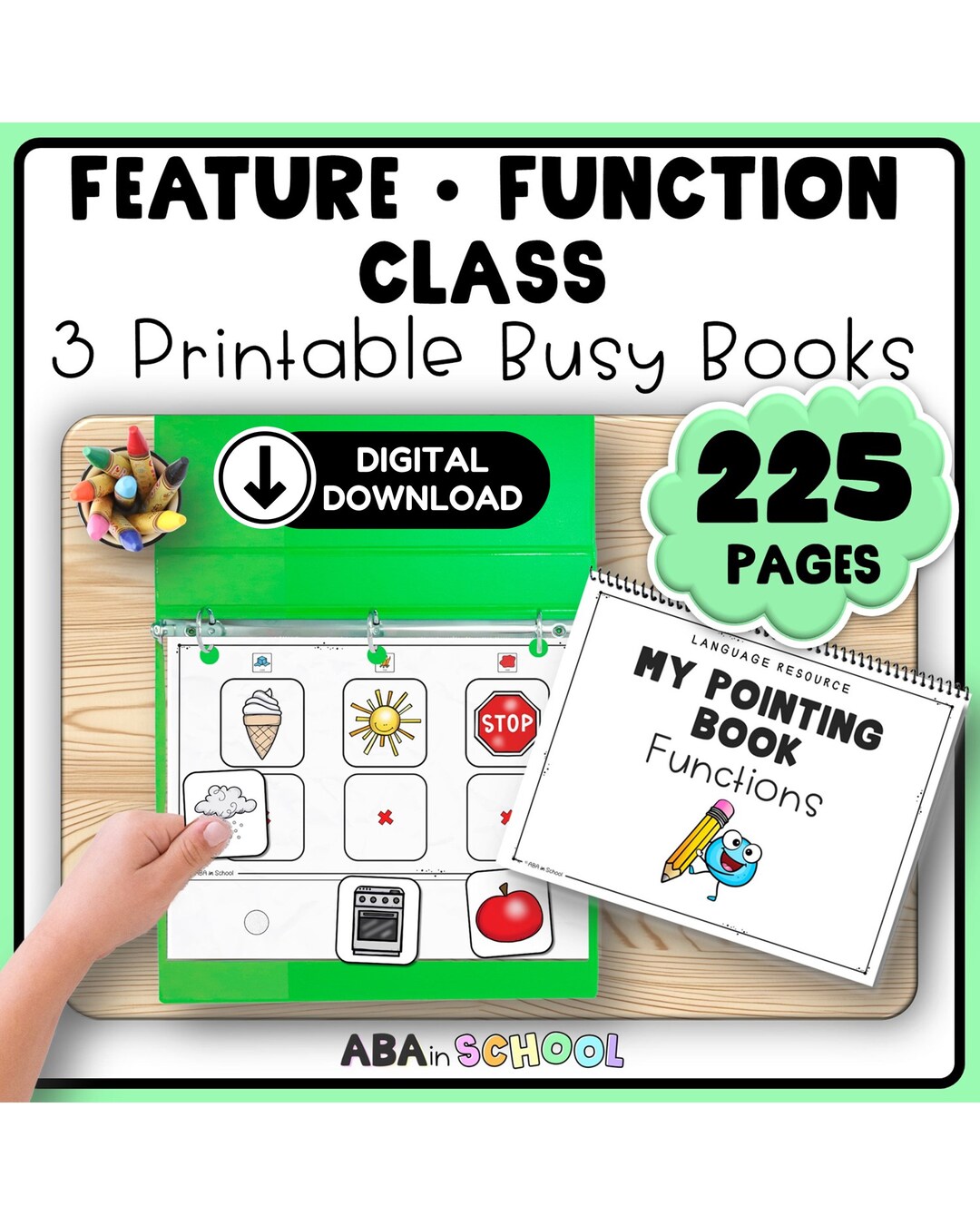 FFC Busy Book – Receptive Identification, IEP Goals (digital Download ...