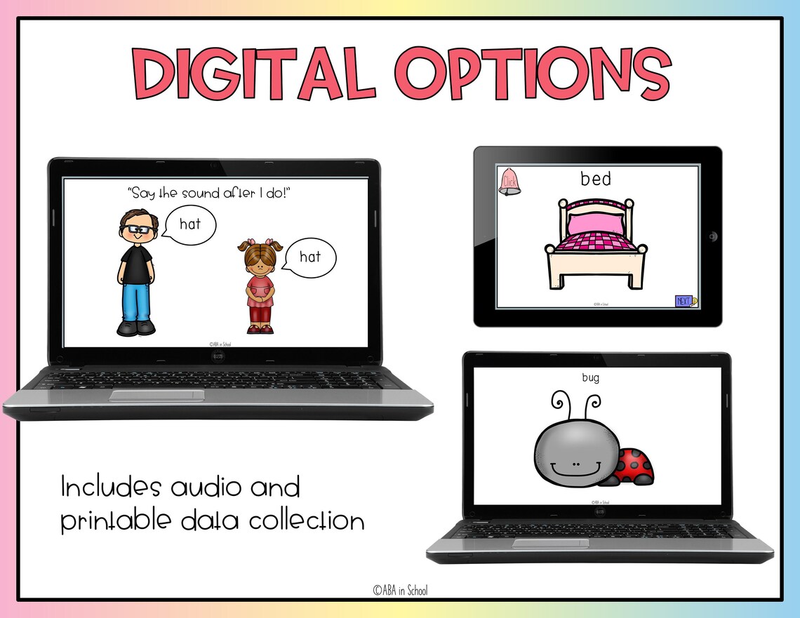 Articulation CVC Words Speech Therapy Repeat Sounds - Etsy