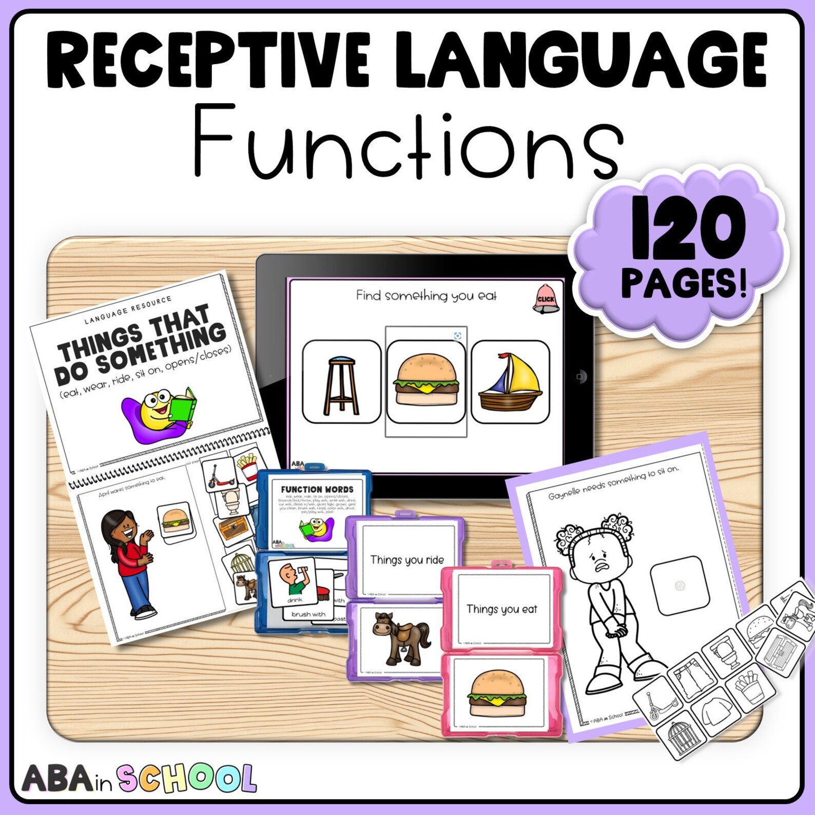 Receptive Identification Feature Function Class Activities ABLLS ...