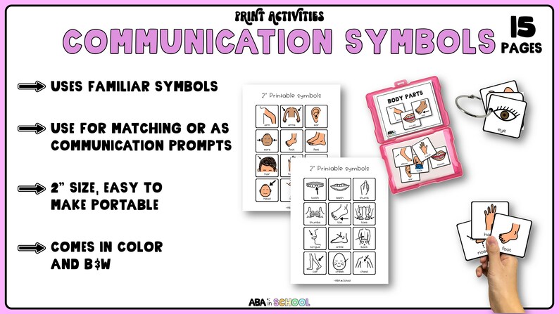 Identifying Nouns Body Parts Expressive Vocabulary Activities & ABA ...