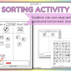 Recess Rules and Behavior Social Skills Visuals Playground Expectations ...