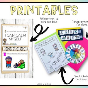 I CAN CALM MYSELF Preschool Social Skills Story and Activity Self ...