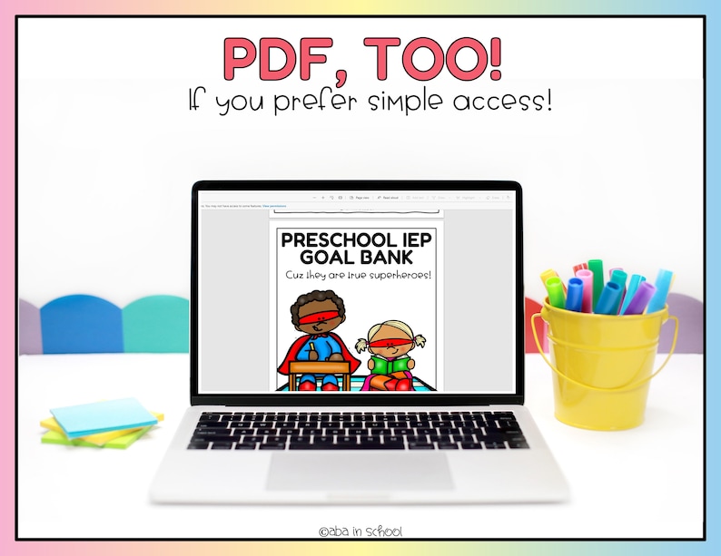 IEP Goal Bank Preschool Pre-k Special Education Goals IEP - Etsy
