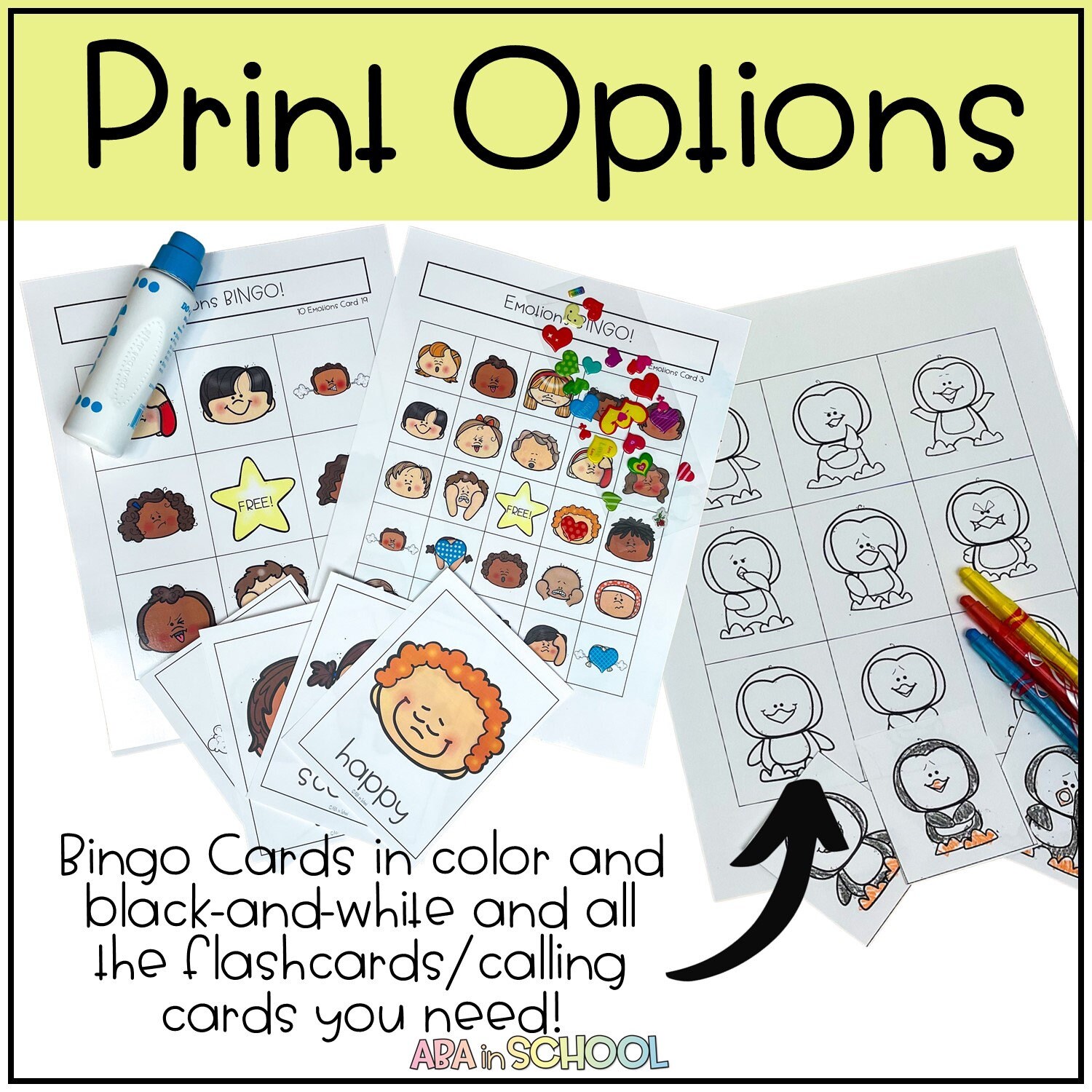 Emotions Bingo Identifying Feelings Digital and Print - Etsy