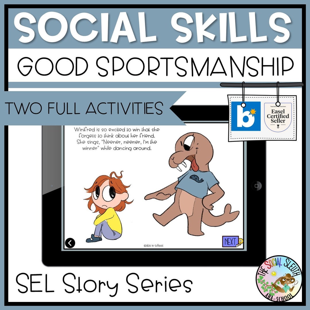 Social Skills Story and Activity GOOD SPORTSMANSHIP Winning Social ...