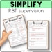 RBT Supervision Tracker - Classroom Behavior Observation Form - Data ...