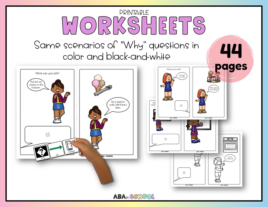 Wh Questions With Visuals Choices Requesting WHY Questions Special ...