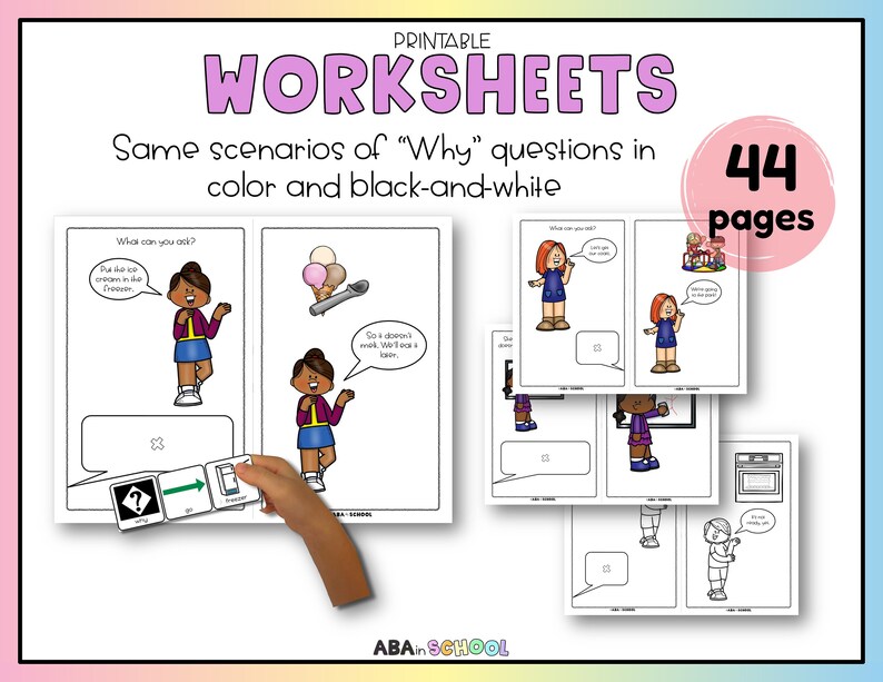 Wh Questions With Visuals Choices Requesting WHY Questions Special ...