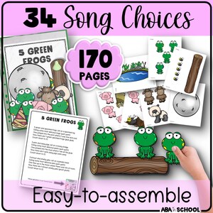 Preschool Circle Time Song Choice Board: Visuals & Lyrics (PDF) - Etsy