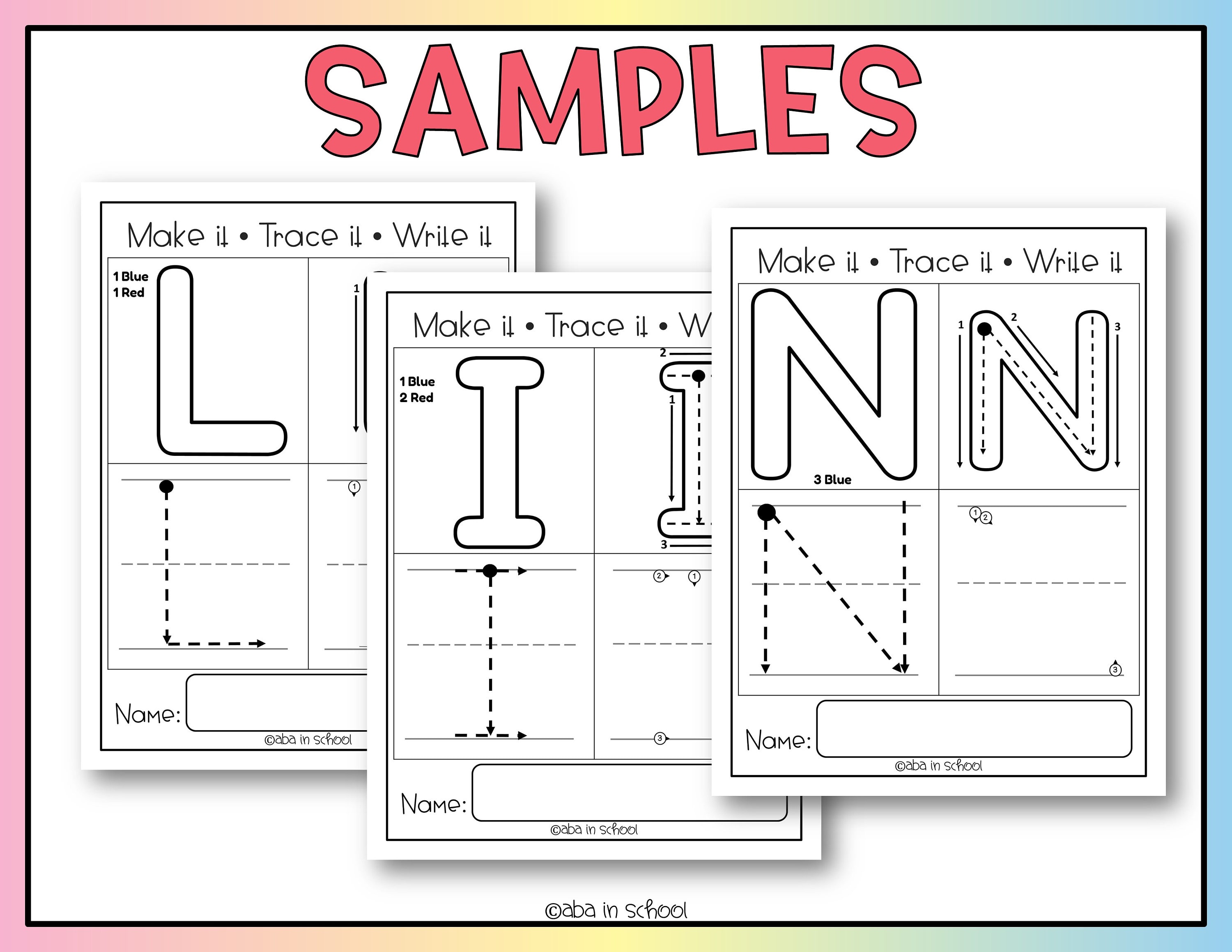 Alphabet Tracing | Uppercase Letters Tracing | Letter Worksheets - Etsy