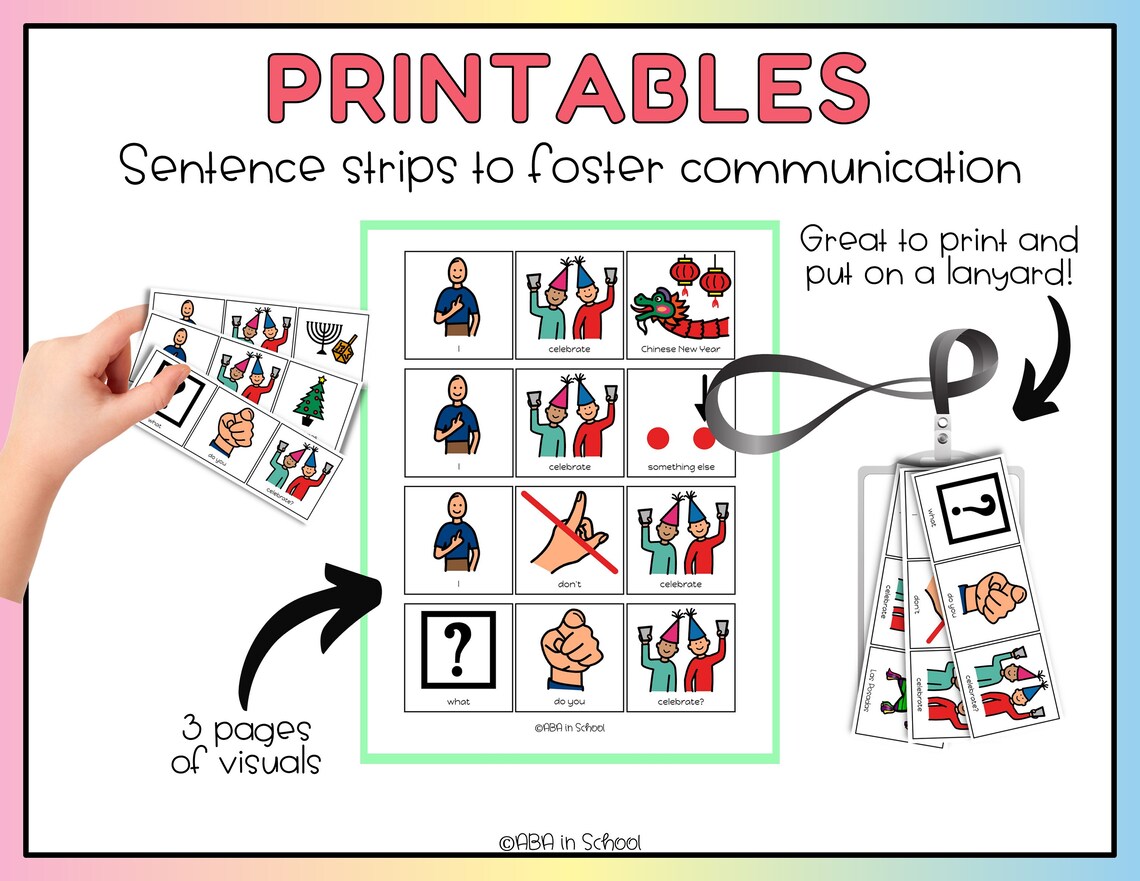 Winter Adaptive Books Holidays Around the World Special Education ...