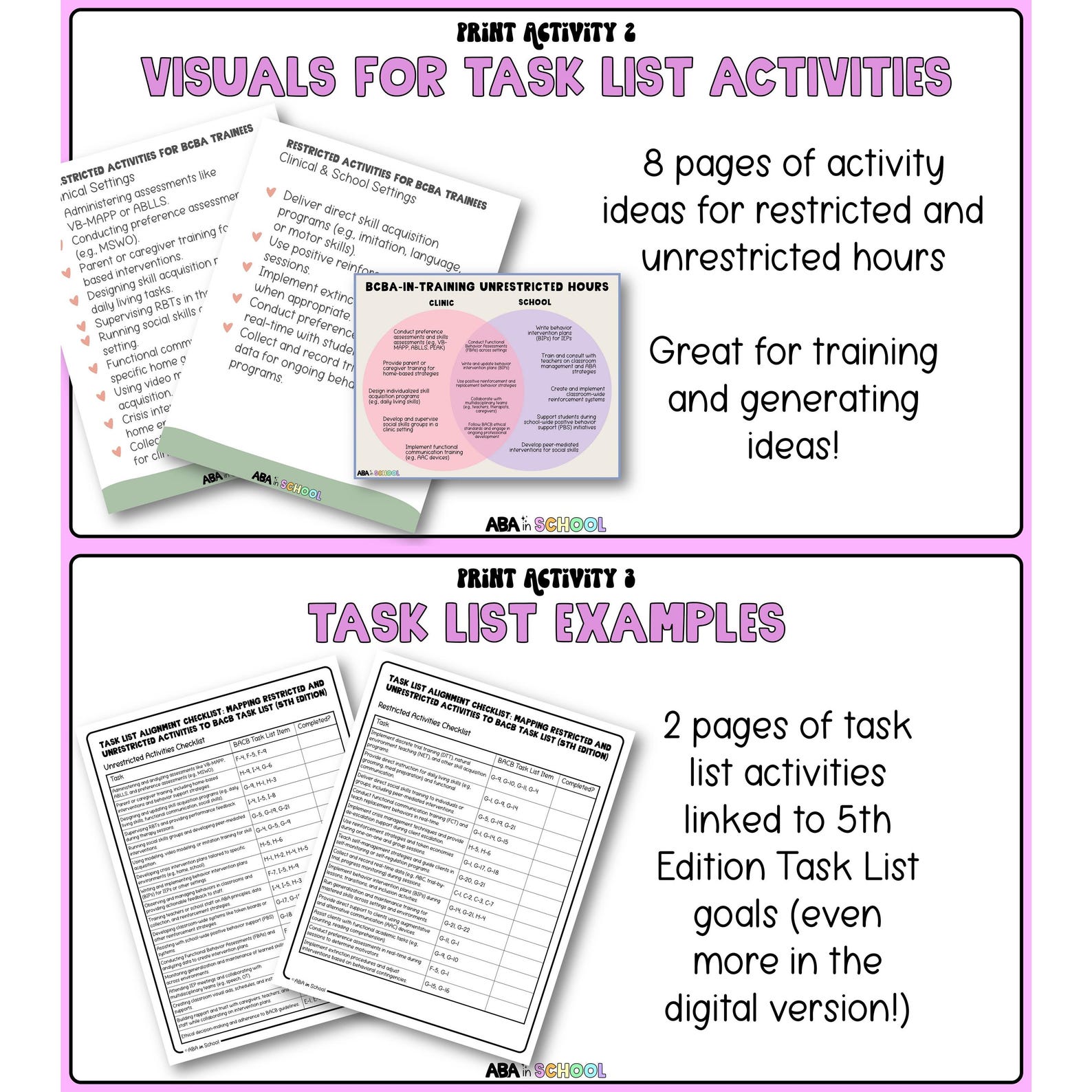 BCBA Fieldwork Supervision Tracker: ABA Feedback Forms (digital ...