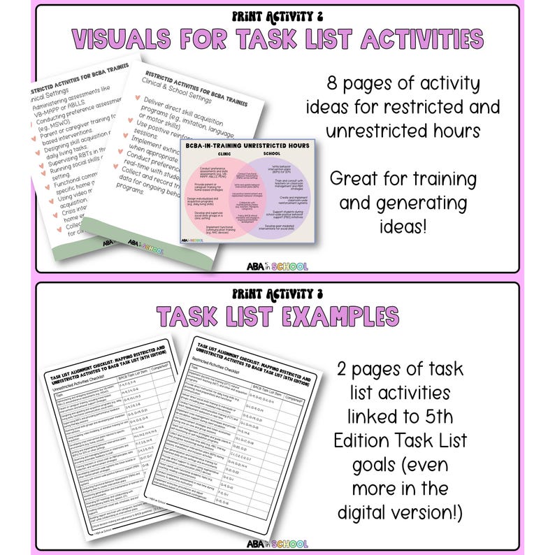 BCBA Fieldwork Supervision Tracker: ABA Feedback Forms (digital ...