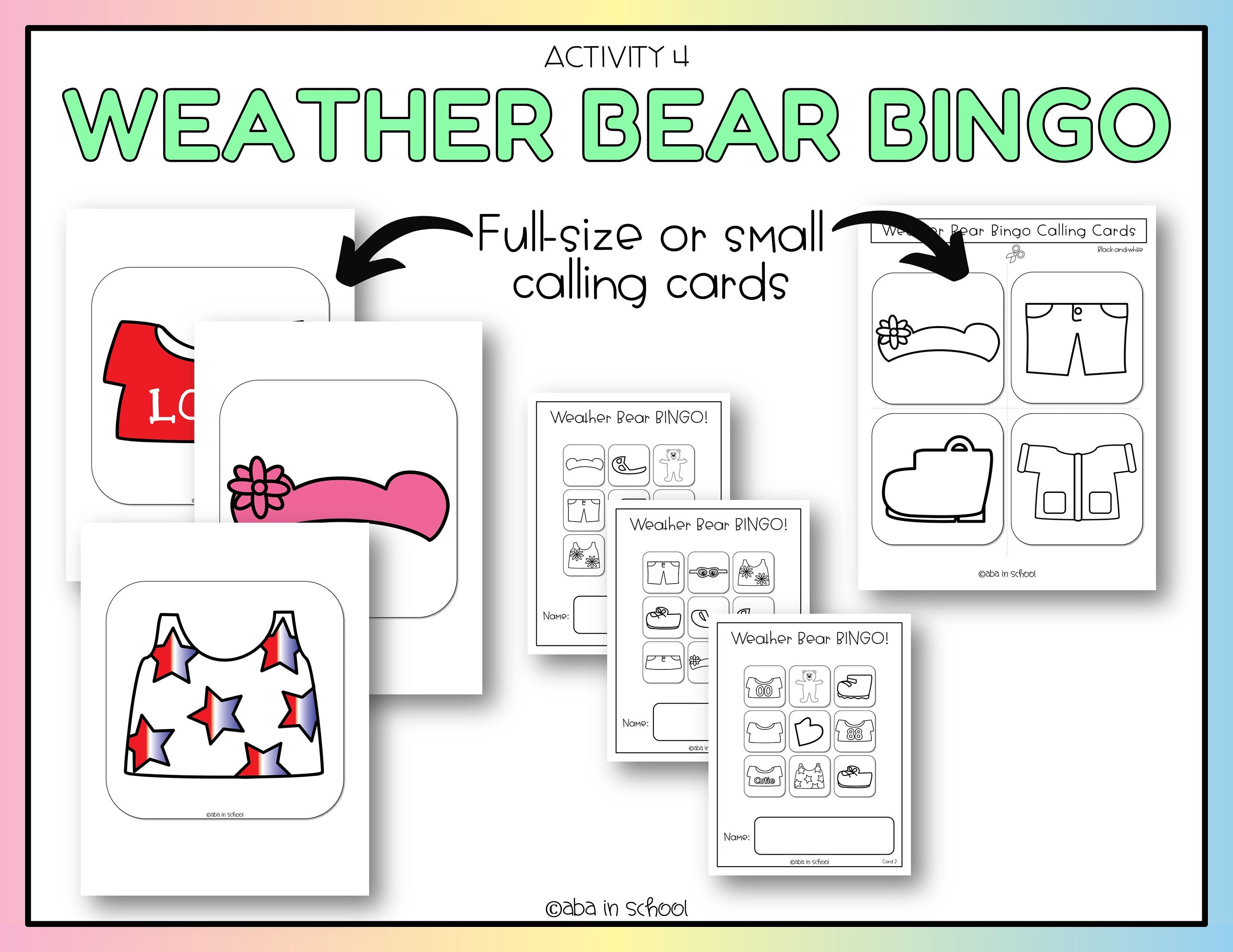 Weather Bear for Bulletin Board Circle Time Activity - Etsy
