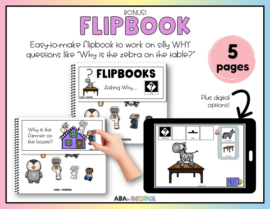 Wh Questions With Visuals Choices Requesting WHY Questions Special ...