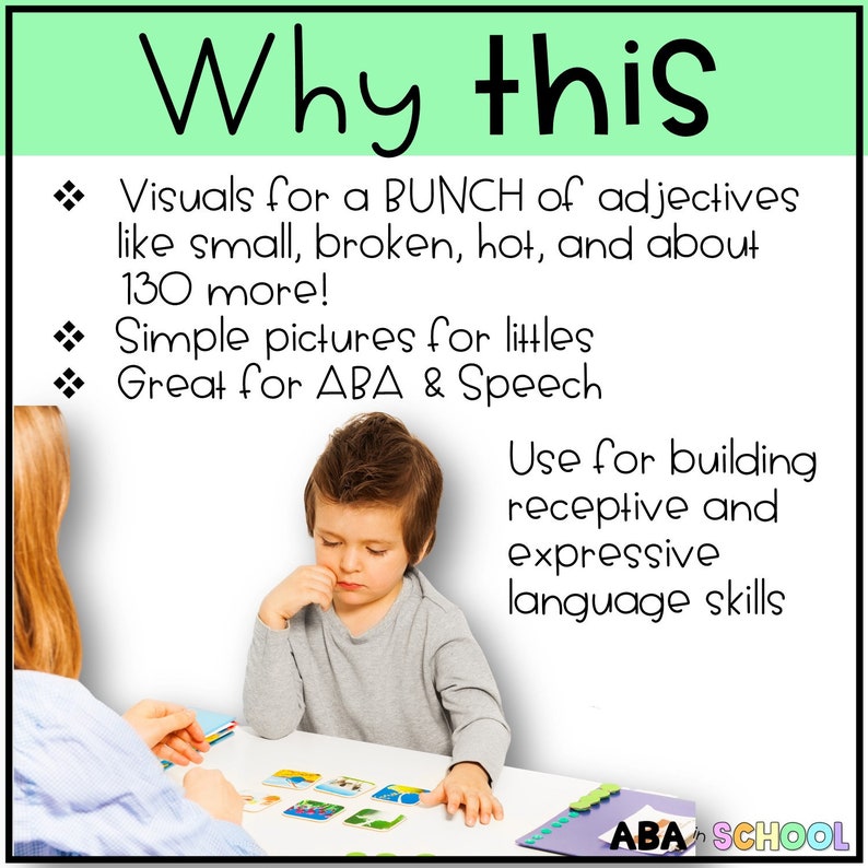 Tarjetas didácticas de adjetivos para actividades de tarjetas de tareas ...