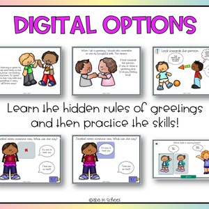 Preschool Social Skills Story and Activity I CAN GREET | Social ...