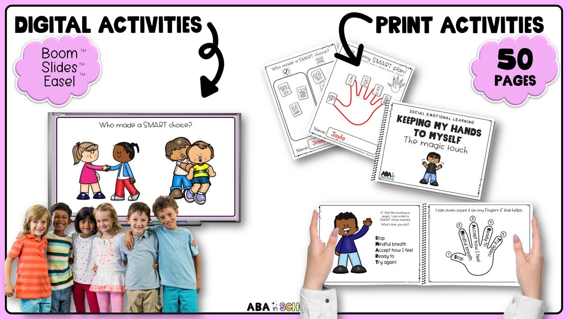 Keeping Hands to Self Social Story – Emotional Regulation (digital ...