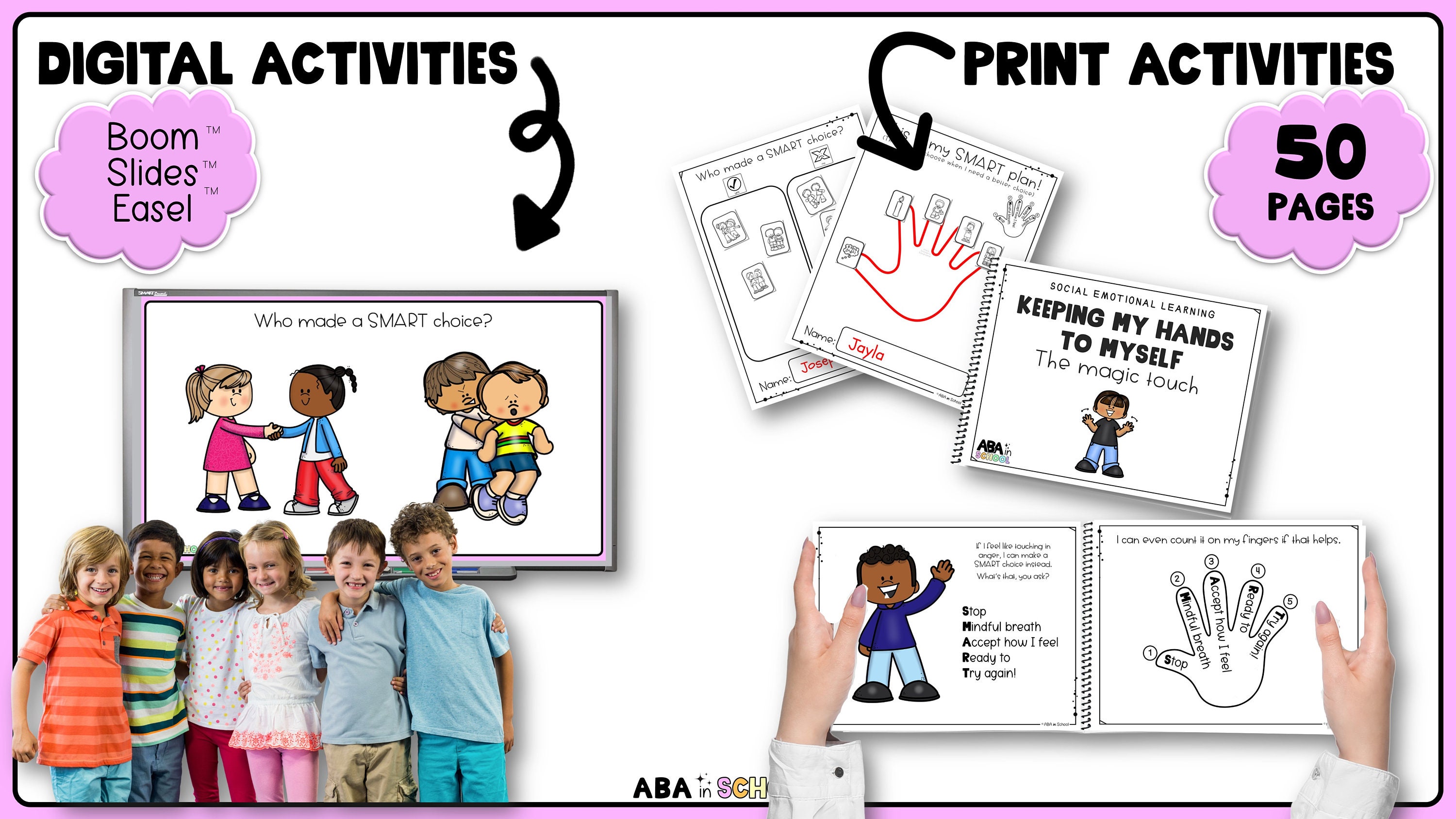 Keeping Hands to Self Social Story – Emotional Regulation (digital ...