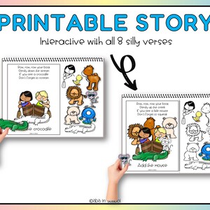 Row Your Boat Interactive Nursery Rhymes Adaptive Book for Preschool - Etsy