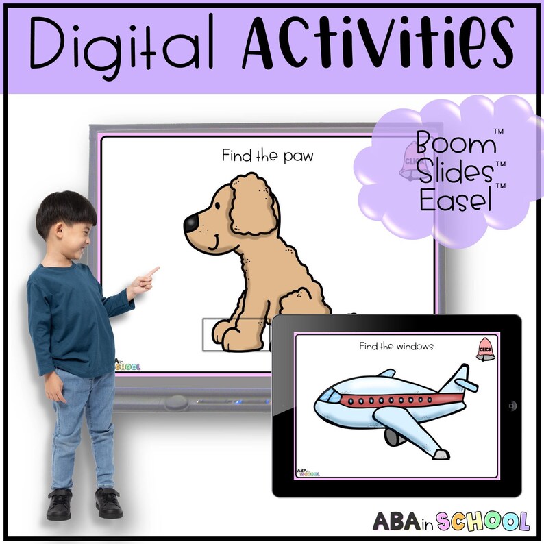 Receptive Identification PARTS of Items Vocabulary Activity - Features ...