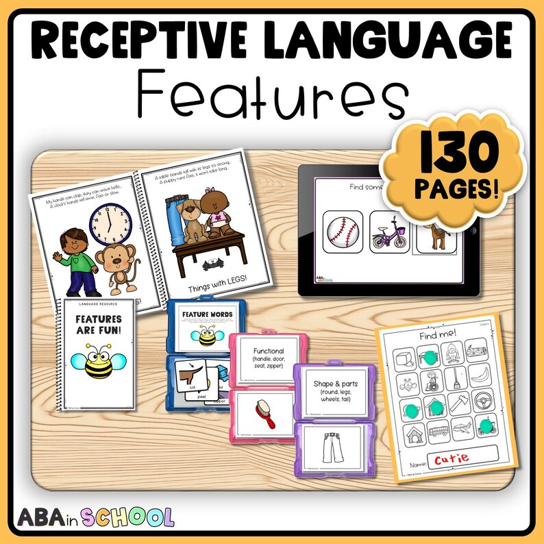 Receptive Identification Feature Function Class Activities ABLLS ...