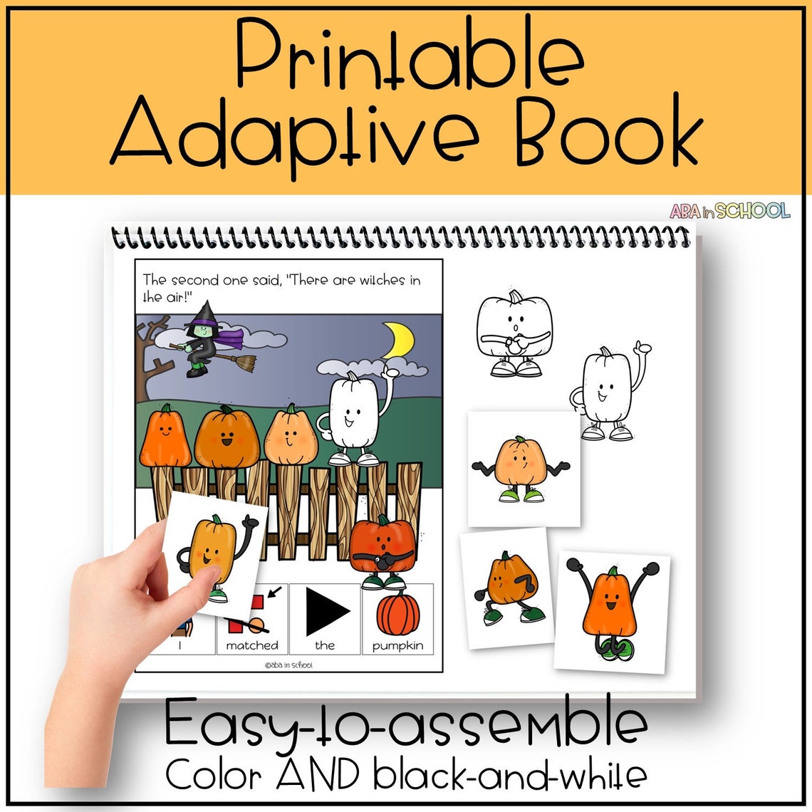 5 Little Pumpkins | Nursery Rhymes | Adapted Book Preschool Special ...