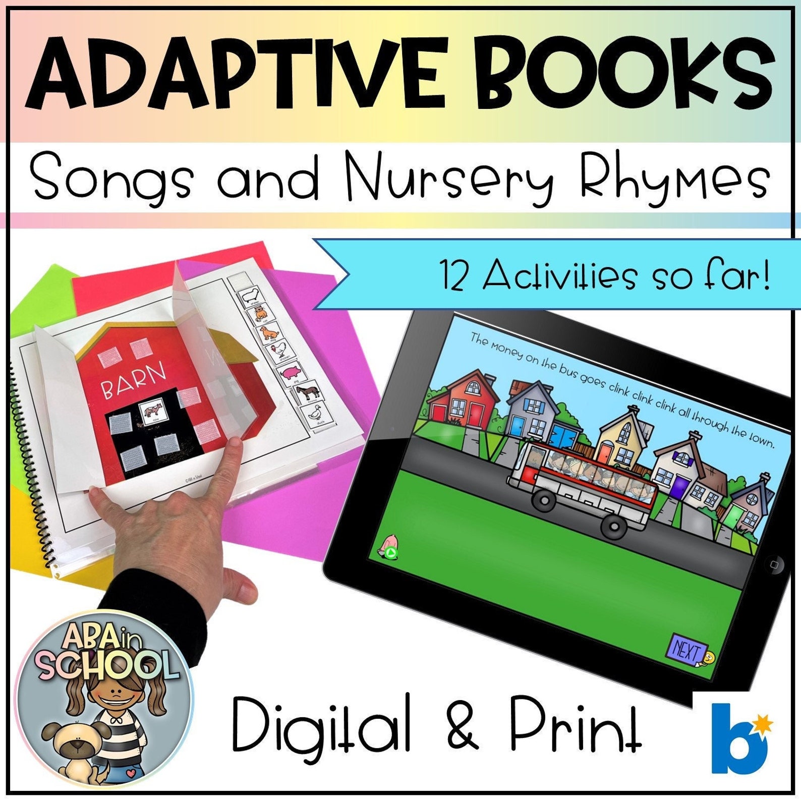 Adaptive Books Special Education Nursery Rhymes Activities 12 - Etsy