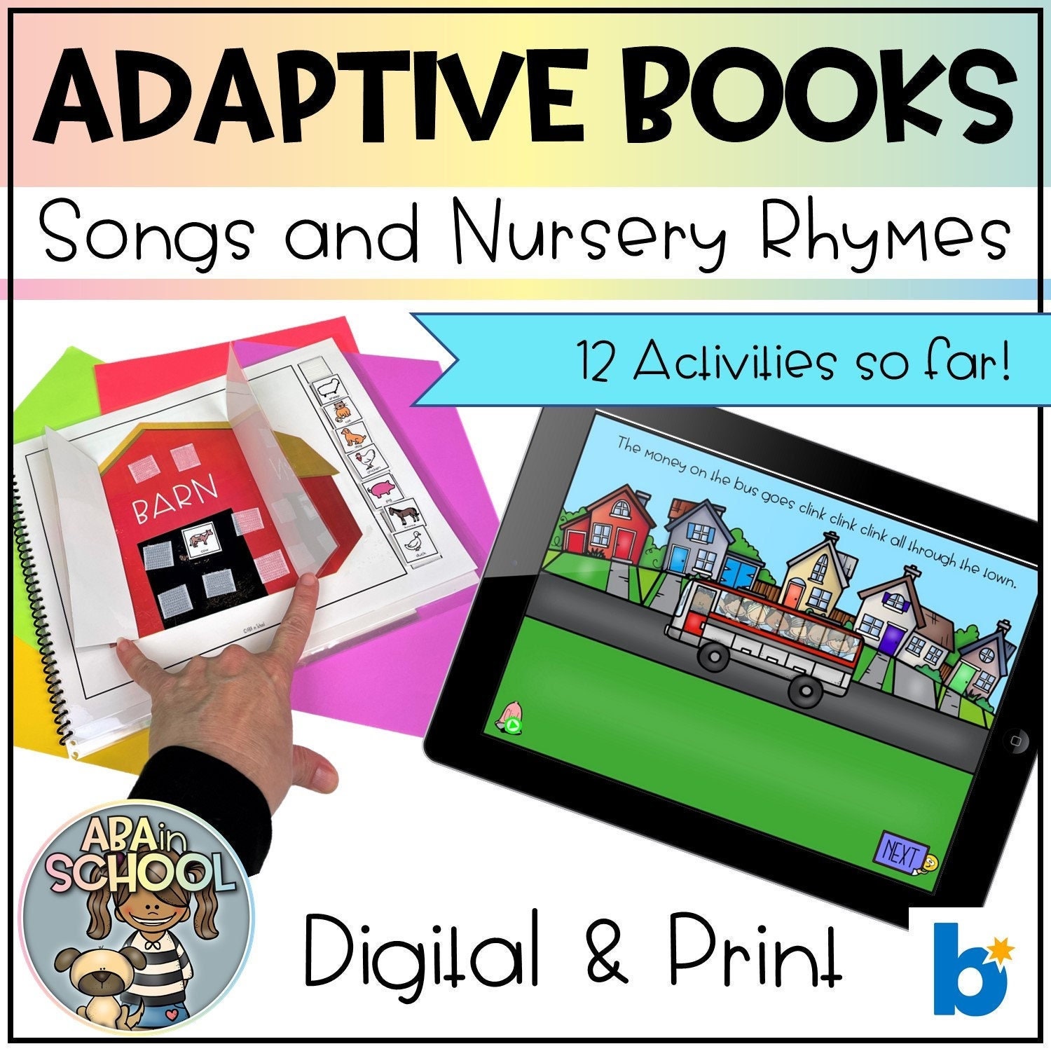 Adaptive Books Special Education Nursery Rhymes Activities 12 - Etsy