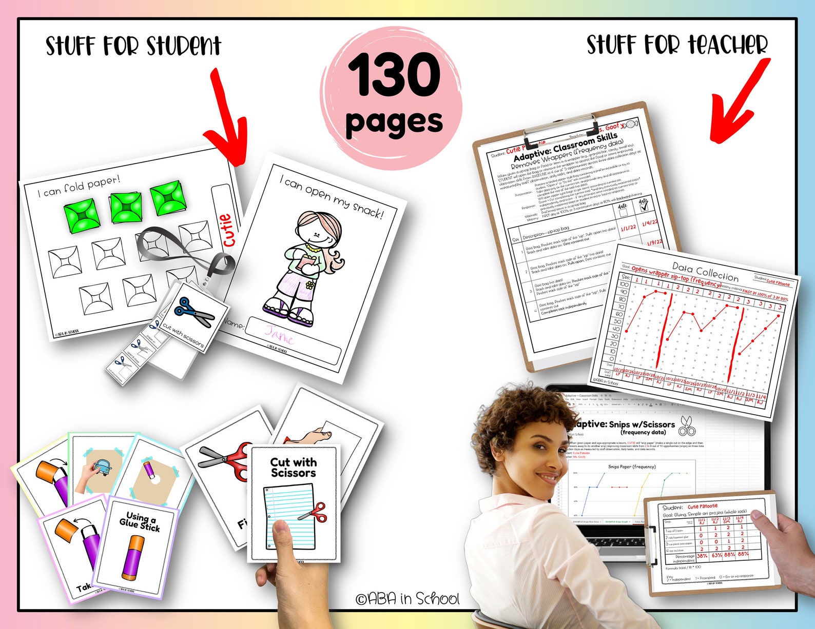 Fine Motor Skills Activity IEP Goal | Cutting Activities and Classroom ...