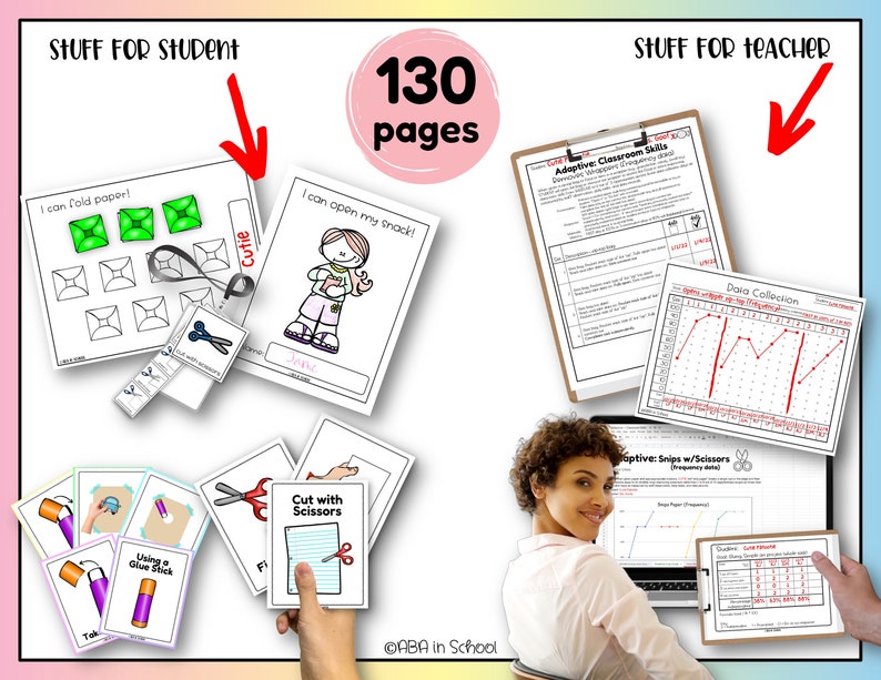 Fine Motor Skills Activity IEP Goal | Cutting Activities and Classroom ...