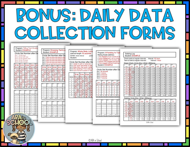 IEP Goals and Objectives Tracking 3-6 Year Old BUNDLE 5 - Etsy