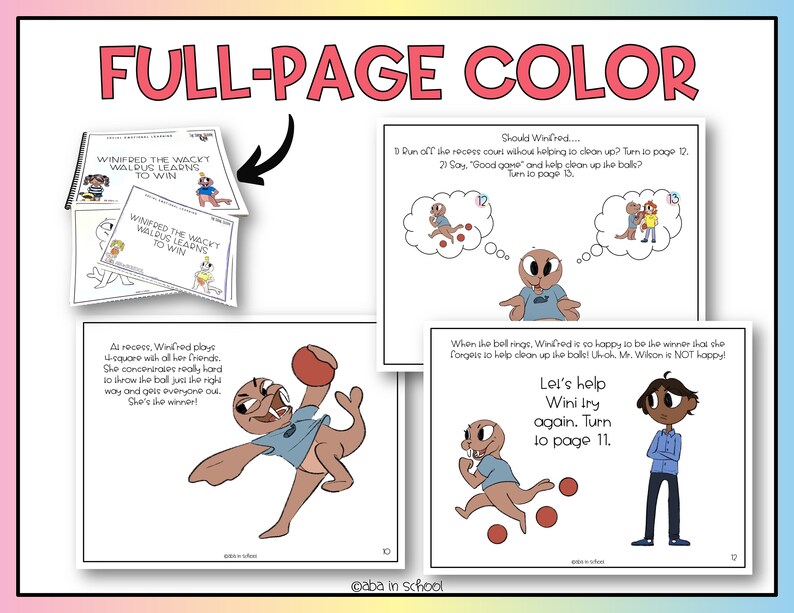 Social Skills Story and Activity GOOD SPORTSMANSHIP Winning Social ...