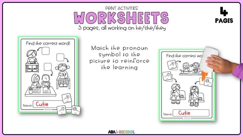 Pronouns Receptive Identification Possessive Pronouns Speech Therapy ...