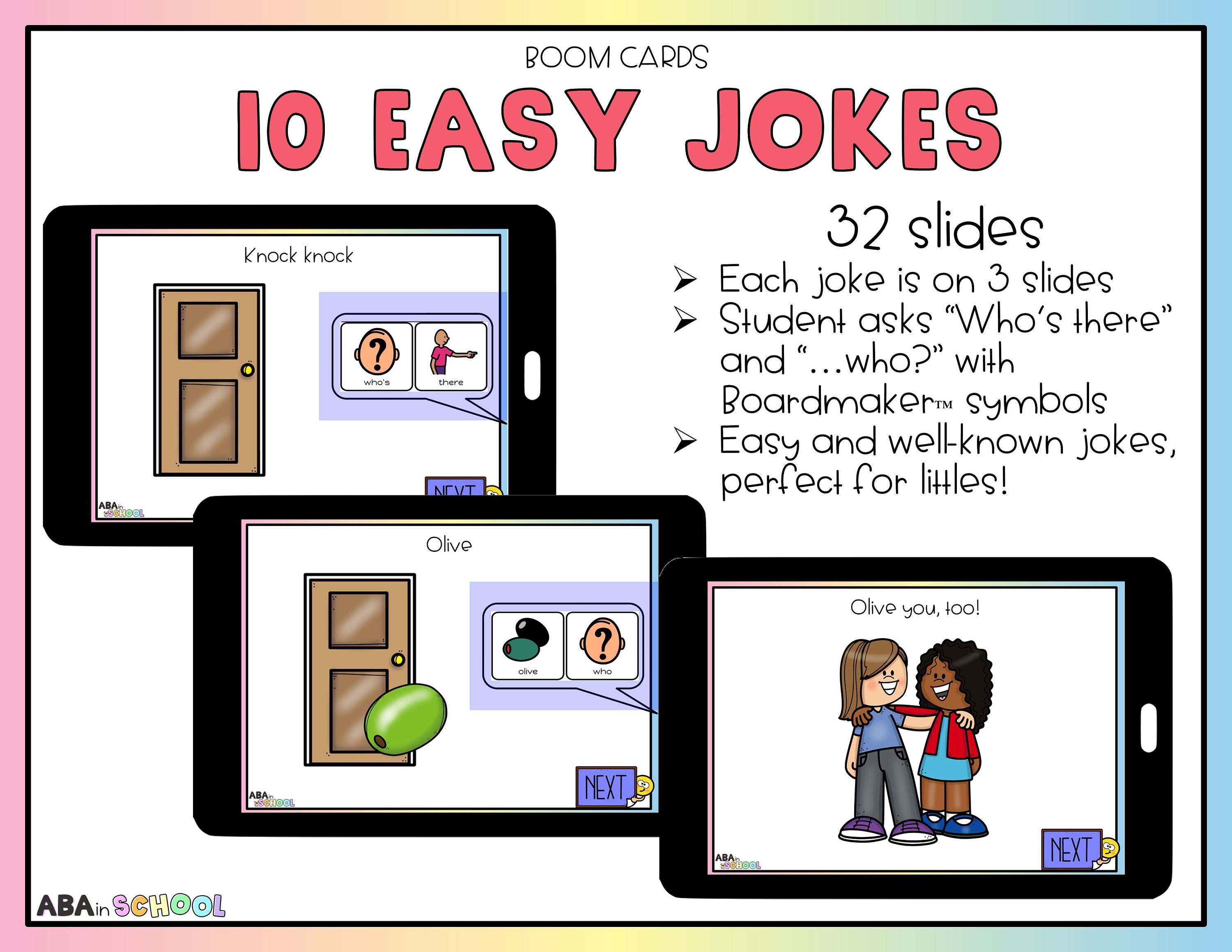 Activities Requesting Speech Therapy Knock Knock Jokes - Etsy