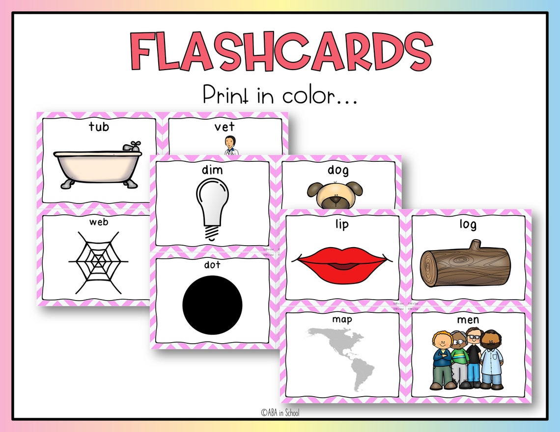 Articulation CVC Words Speech Therapy Repeat Sounds - Etsy